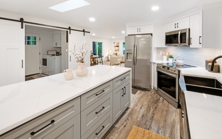 Ash Grey Shaker Kitchen Cabinet S42 - DKBC-Discount Kitchen & Bath Cabinets